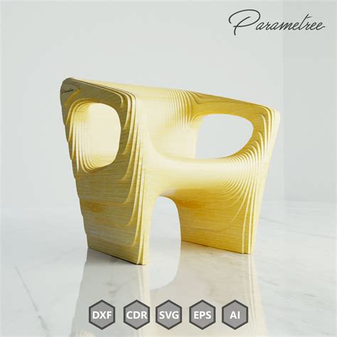 Parametric Chair Cuboid Design Dxf Files 3d Model Cgtrader