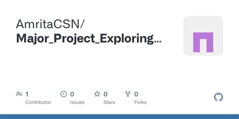 Github Amritacsn Major Project