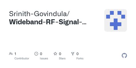 Github Srinith Govindula Wideband Rf Signal Detection Using Machine