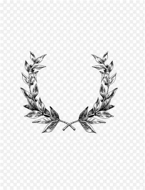 手绘黑色线条圣诞节叶子花环PNG图片素材下载 图片编号ywbpexxq 免抠素材网