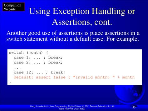 Ppt Chapter 13 Exception Handling Powerpoint Presentation Free