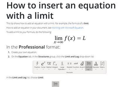 Microsoft Word Equation Tips And Tricks