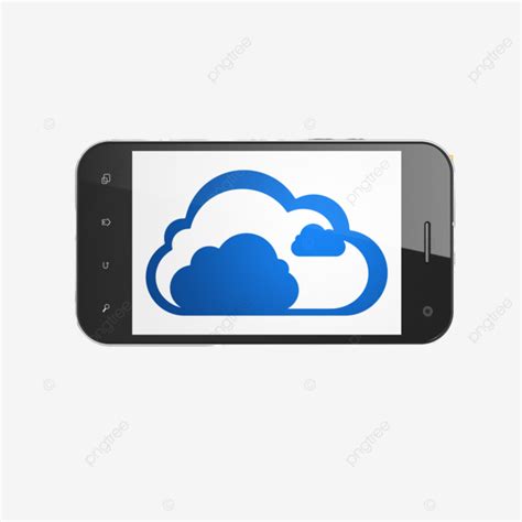 Embracing Cloud Computing Smartphone Displaying Cloud In Hand Web