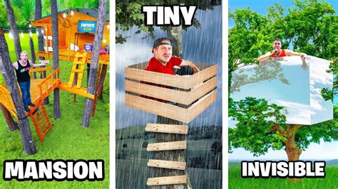 SURVIVING IN ULTIMATE TREEHOUSES YouTube