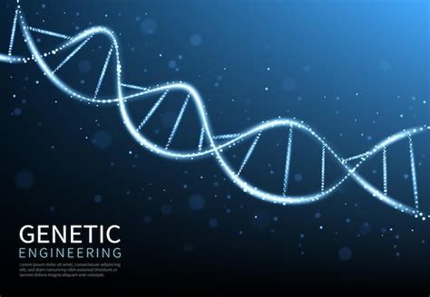 Premium Vector Glow Dna Helix Cell Or Molecule Genes Background