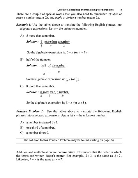 Solution Algebra 1 Word Problems Review Studypool