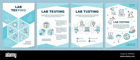 Lab Testing Brochure Template Stock Vector Image And Art Alamy