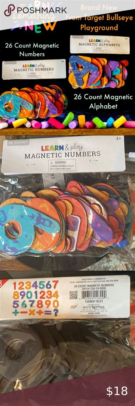 target bullseye magnetic alphabets 26 count and magnetic numbers 26
