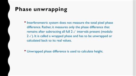 Sar Interferometry Fundamental And Applications Pptx