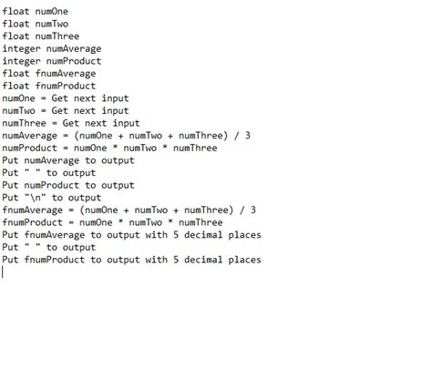 Solved Here Is The Correct Coral Language Answer To This