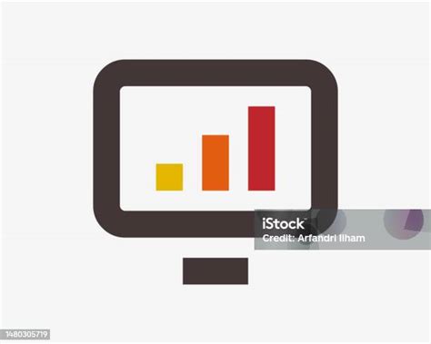 화면 디스플레이 모니터 컴퓨터 성장 차트 그래프 다이어그램 통계 프리젠 테이션 벡터 디자인 일러스트 레이 션 Lcd에 대한 스톡