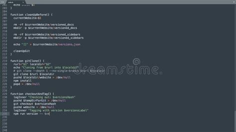 Shell Script Source Code Typing Effect Shell Script Ticker Colored Commands Editor Screen Stock