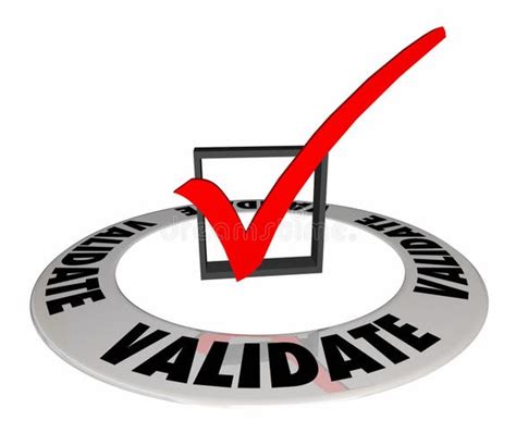 Validate Check Mark Box Confirm Stock Illustration Illustration Of