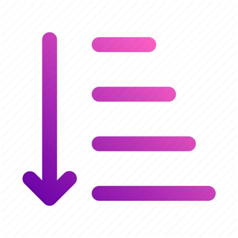 Ascending Sort Descending Ui View List Layout Icon Download On