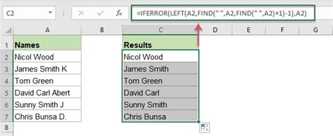 Remove Middle Initial From Full Name In Excel
