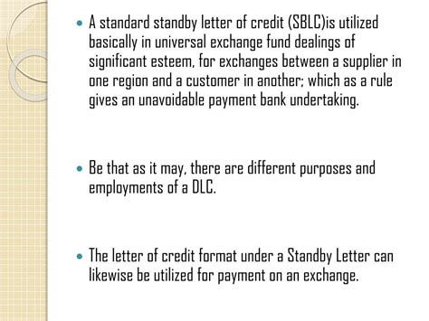 PPT Definition Of Standby Letter Of Credit SBLC PowerPoint Presentation ID