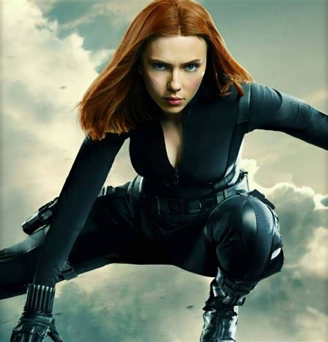 Black Widow In Captain America 2scarlettjohansson Cute