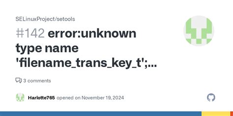 Errorunknown Type Name Filenametranskeytdid You Mean Filename