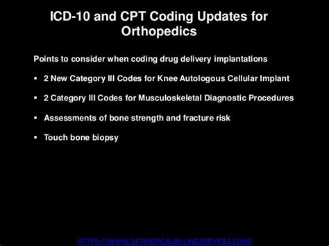ICD 10 And CPT Coding Updates For Orthopedics Pptx