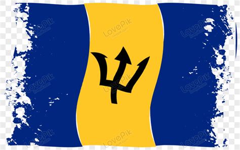 바베이도스 국가 투명 물결 모양의 플래그 그런 지 브러쉬 Png 일러스트 무료 다운로드 Lovepik