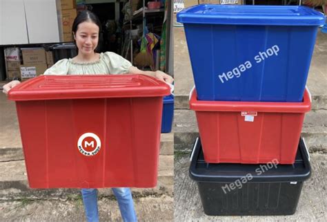 กล่องพลาสติกมีล้อ ลังพลาสติก ขนาด60 100ลิตร Th