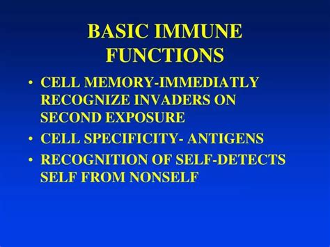 PPT BASIC IMMUNE FUNCTIONS PowerPoint Presentation Free Download ID 1718290