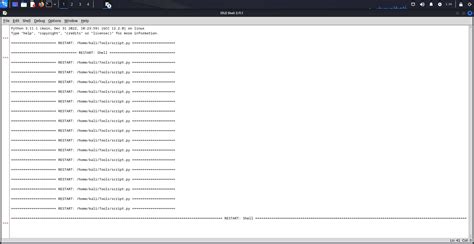 Idle Shell Não Mostra Código Compilado Só Fica Restartando Python