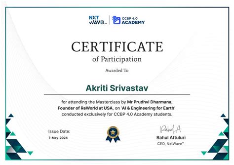 Nxtwave Ccbp Ccbpian Masterclass Akriti Srivastav