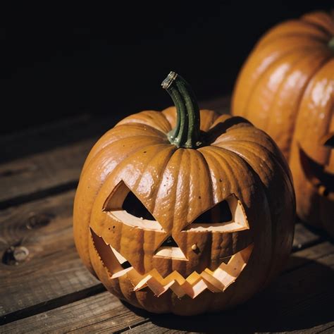 Premium Ai Image A Pumpkin With A Face On It That Says Pumpkins