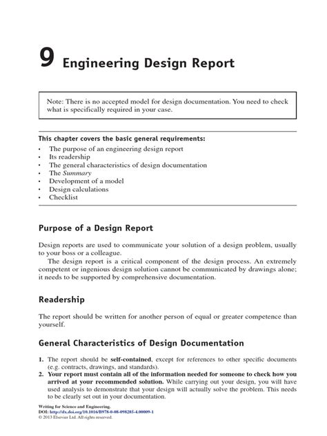 Engineering Design Report Pdf Engineering Design Process Engineering