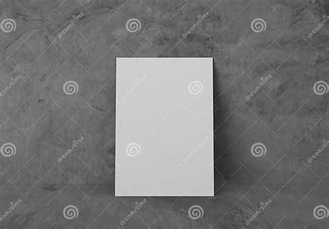Empty White Vertical Rectangle A4 Paper Sheet Mockup 3d Rendering Stock Illustration