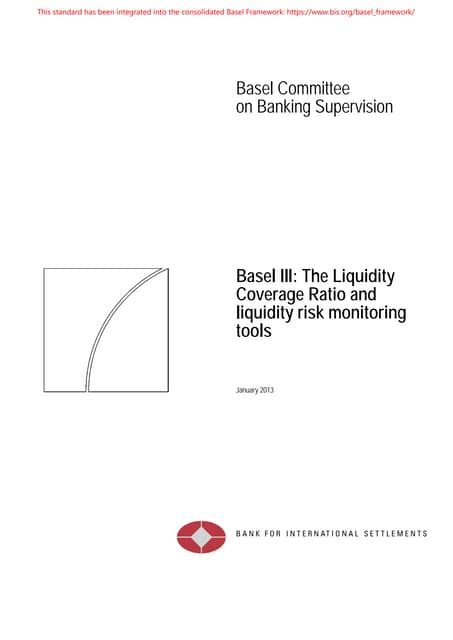 Basel Iii Framework Pdf