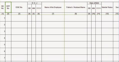 Employee Details Format In Excel Download