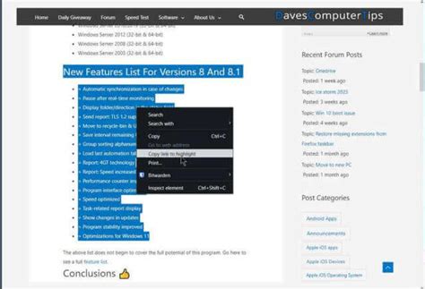 how to copy link to highlight daves computer tips