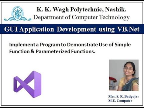 Implement A Program To Demonstrate Use Of Simple Function Parameterized Functions YouTube