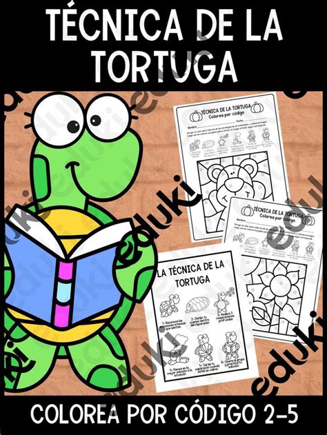 Colorea Por C Digo T Cnica De La Tortuga Material De La