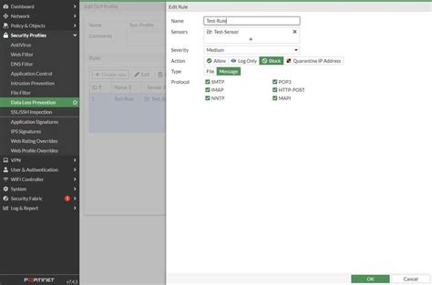 Technical Tip How To Use Dlp To Block Traffic Fro Fortinet Community