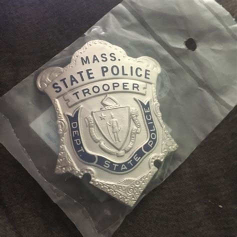 Collectors Badges Auctions Massachusetts State Police Trooper Badge