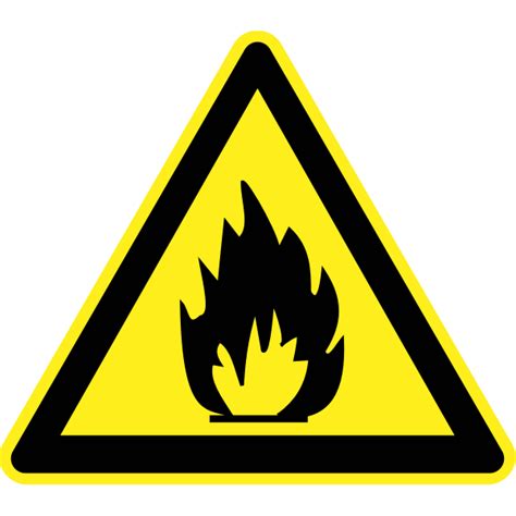 Fire Hazard Warning Sign Vector Image Free SVG
