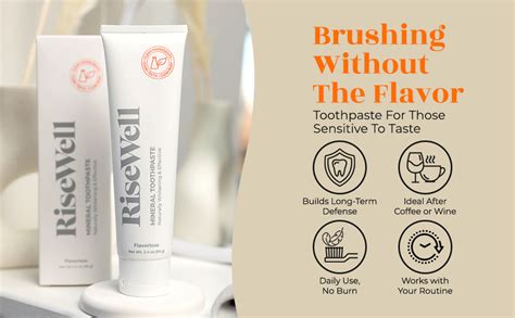 Risewell Mineral Unflavored Toothpaste Hydroxyapatite