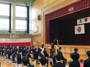 4月7日 入学式 越前市 武生第二中学校坂口分校