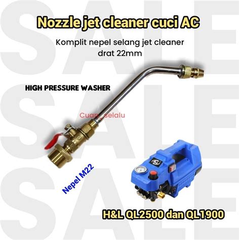 Jual Nozzle Jet Cleaner Cuci Stim Ac Set Nepel 22mm Ql2500 Ql1900