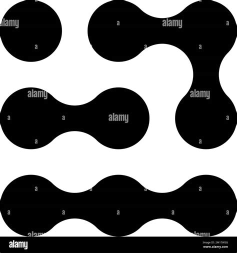 Connected Dots Icon Circles Pattern Sign Integration Symbol Abstract