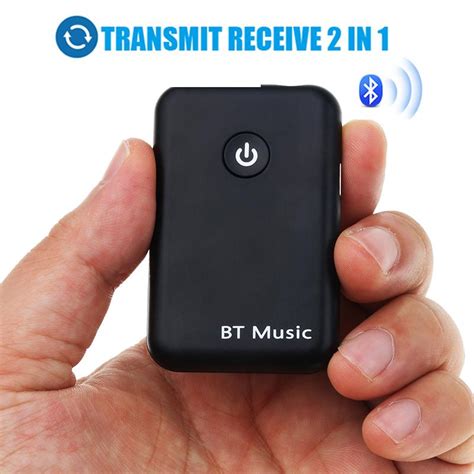 2 In1 Bluetooth Verici Alıcı 3 5mm Stereo Kablosuz Müzik Ses Kablosu