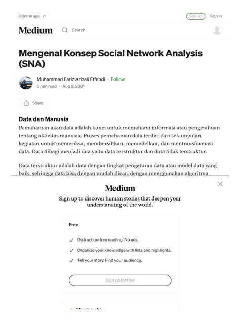 mengenal konsep social network analysis sna by muhammad fariz arizali effendi medium pdf
