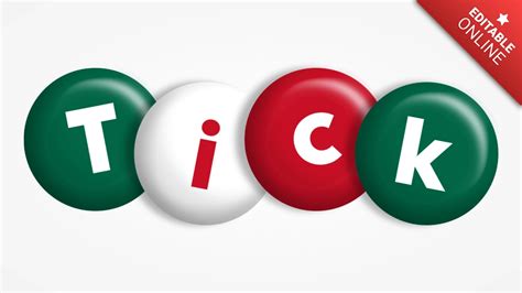 Tick Logo With Circles With Mexican Colors Text Effect Generator