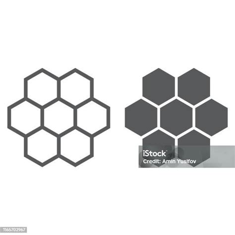 벌집 선과 문양 아이콘 음식과 꿀 육각 기호 벡터 그래픽 흰색 배경에 선형 패턴 0명에 대한 스톡 벡터 아트 및 기타 이미지 0명 10 개념 Istock