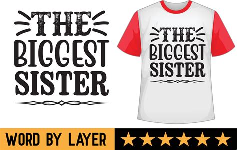 Sister Svg T Shirt Design 20915097 Vector Art At Vecteezy