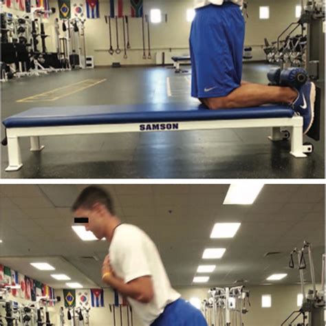 Example Of Nordic Eccentric Hamstring Exercise In Which Athlete Begins Download Scientific