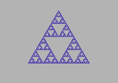 Chaos Game Fractals By Using Random Numbers C64 BASIC Retro64